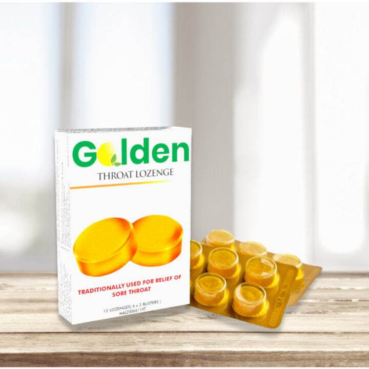 GOLDEN THROAT LOZENGE ( 12 lozenges ) | Lazada