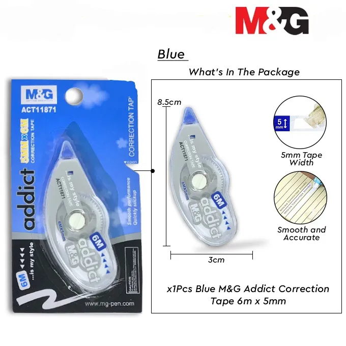 M&G Addict Correction Tape 6mm x 5m ACT11871 | Lazada