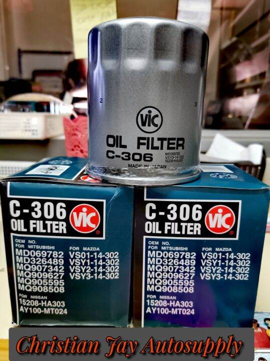 VIC Oil Filter C-306 For Mitsubishi 4D56 Engine, Pajero. Nissan Vannete ...