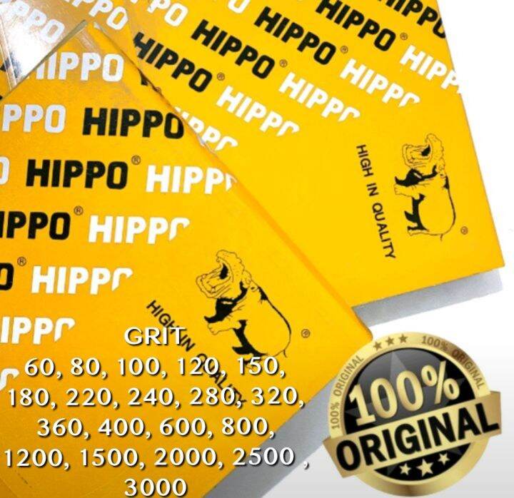 HIPPO SAND PAPER WATERPROOF LIHA ORIGINAL WET AND DRY SAND PAPER ...