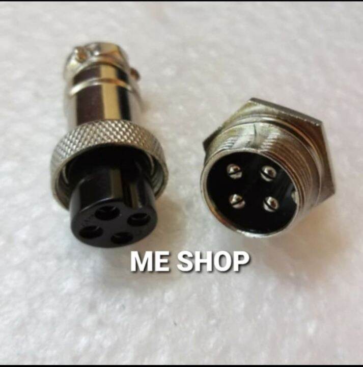 Jack Connector CB 4 Pin Set Male/Female Socket CB 4 Pin | Lazada Indonesia