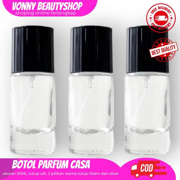 1 LUSIN Botol kosong isi ulang parfum casa trans silver 20 ml | Lazada ...