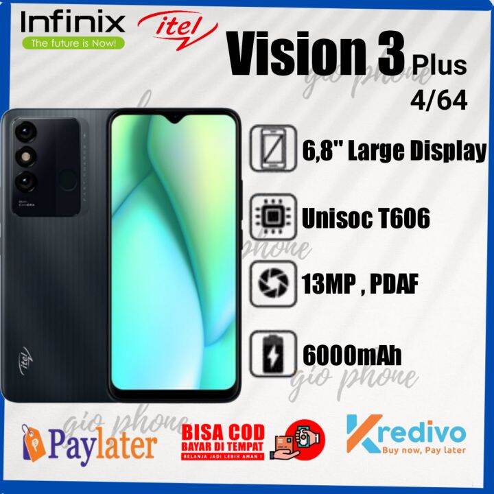 itel vision plus 4/64 & vision 3 2/32 ,Produk by infinix garansi resmi ...