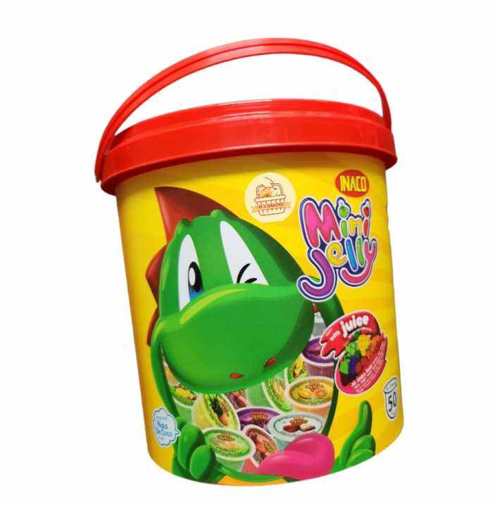 Inaco Jelly Bucket isi 50- ember inaco jeli nikmat | Lazada Indonesia