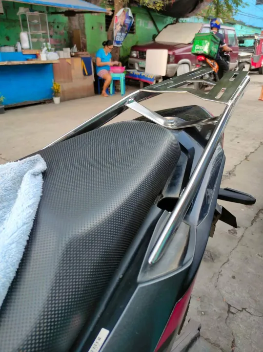 stainless top box bracket honda click v1/v2 | Lazada PH