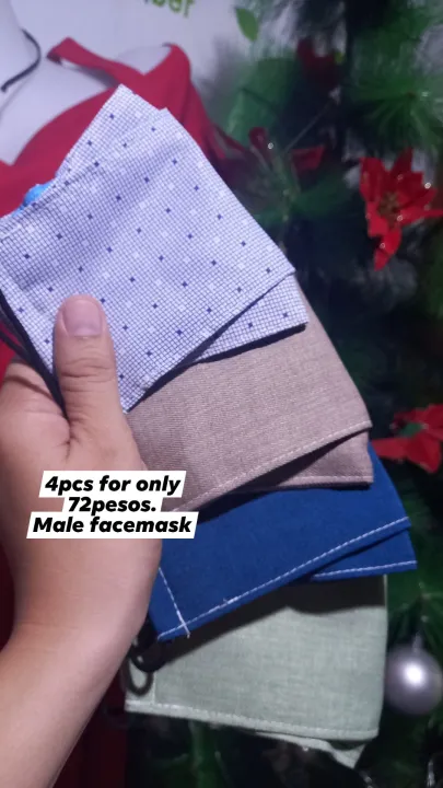 4pcs male face mask partner for DepEd Uniform 2021 | Lazada PH