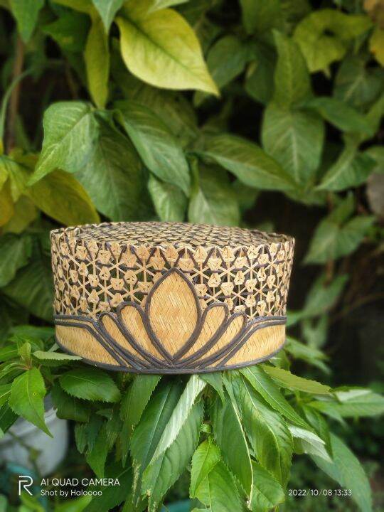 PECI ANYAMAN BAMBU MOTIF BUNGA | Lazada Indonesia