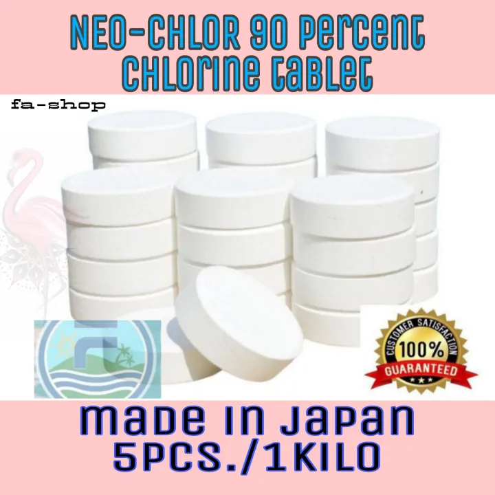 neo-chlor tica tab 90 percent japan chlorine tablet | Lazada PH