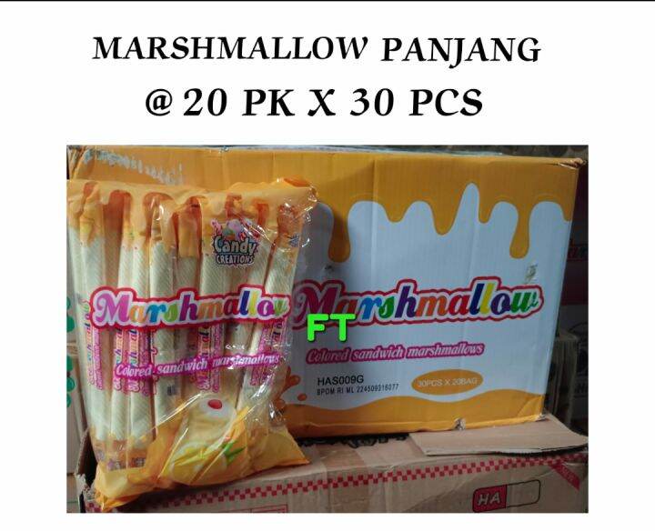 permen marsmalow panjang besar(rainbow) isi 30 pcs | Lazada Indonesia