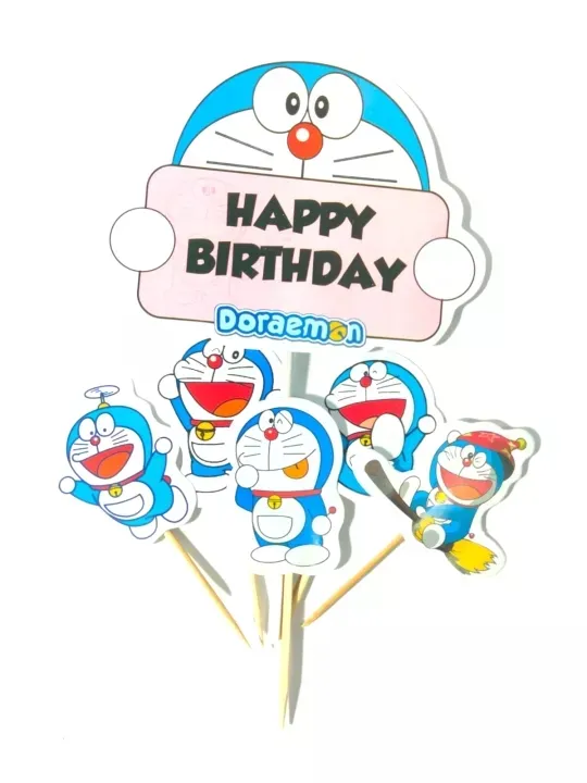 Toper Kue / Hiasan Kue / Tusukan Kue HBD / Toper Karakter / Toper ...
