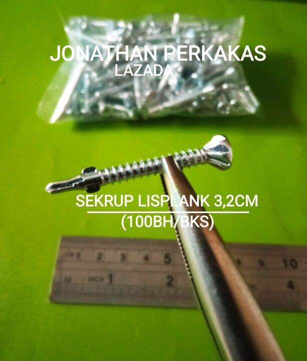 sekrup lisplank fh(+) 3,2cm(100bh/bks) baut lisplang fh(+) 3,2cm(100bh ...