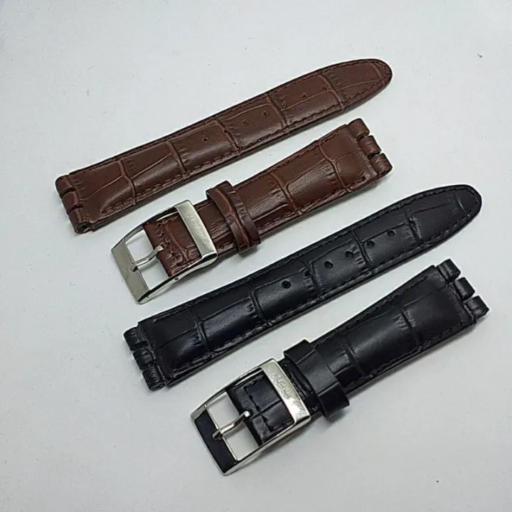 Strap Tali Jam Tangan Swatch Irony Chrono Ukuran 19mm Tali Jam Kulit