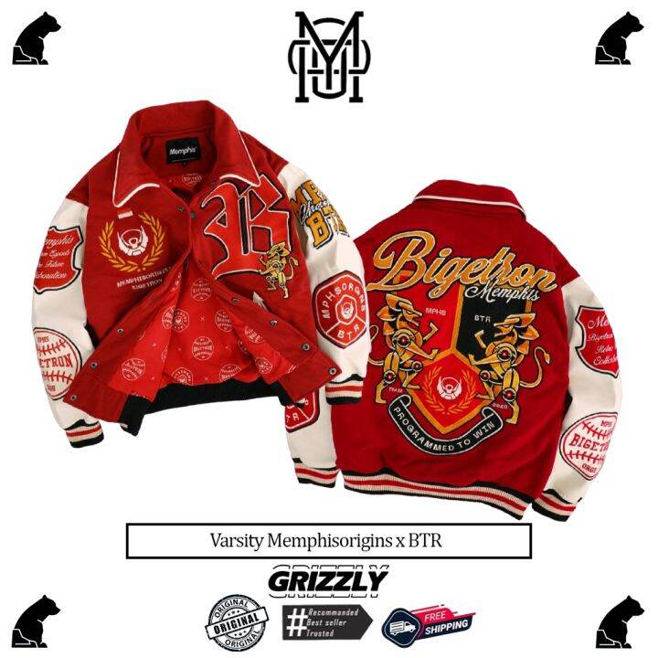 Jaket Varsity Memphisorigins x BTR Baru Fullset Limited Edition ...