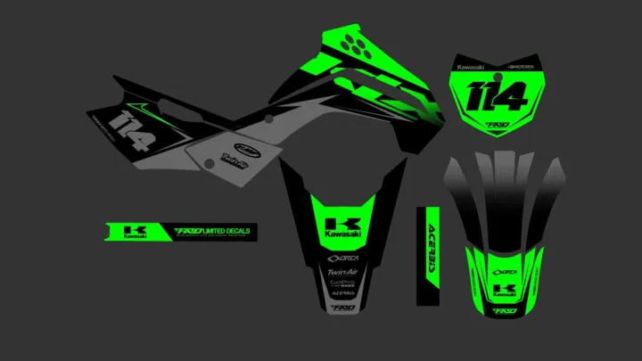 decal klx 140 fulbody bahan graftac 3m tebal laminasi sanblast doff ...