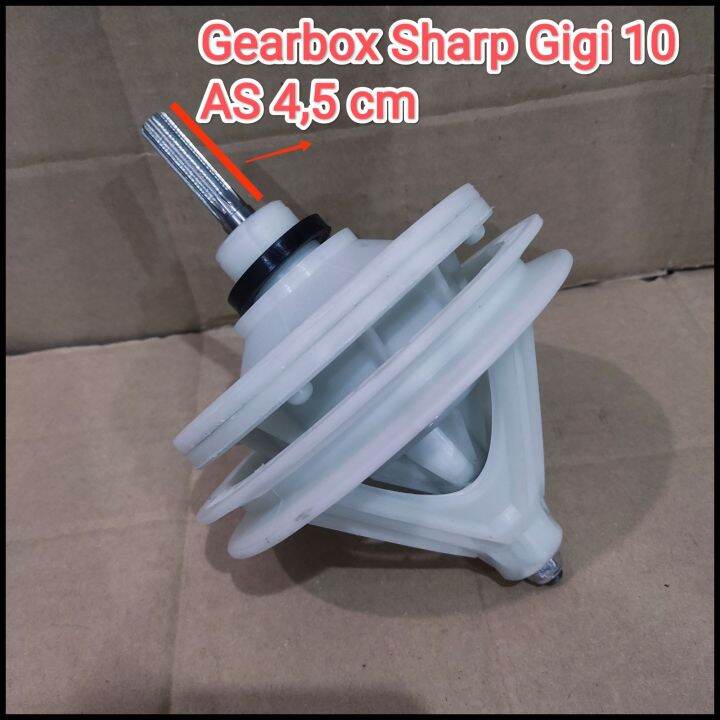Gearbox Gigi 10 Mesin Cuci Sharp 2 Tabung panjang as 4,5 cm Gear Box ...