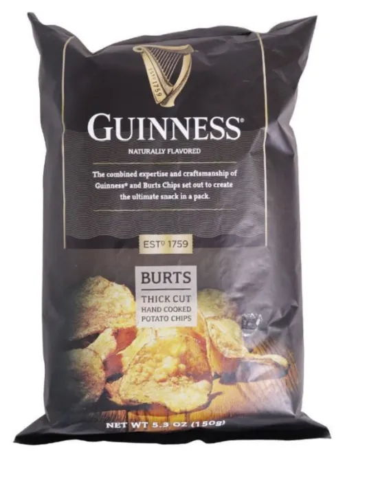 (iline) Guinness Burts Thick Cut Hand Cooked Potato Chips 150g | Lazada PH