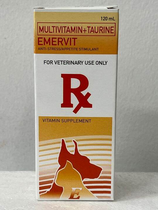 Emervit Multivitamins for Dogs and Cats 120 mL Emervet Syrup Oral ...