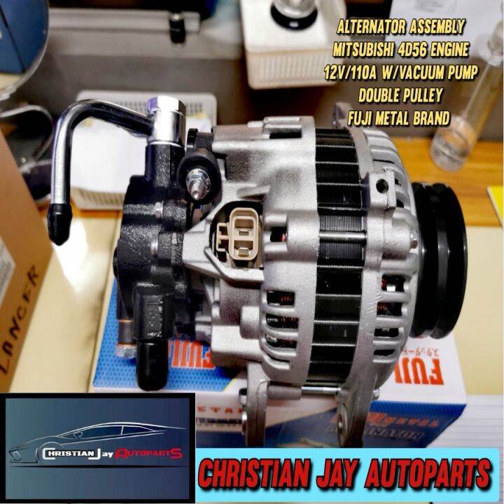 FUJI METAL Alternator Assembly for Mitsubishi 4D55/4D56 W/Vacuum pump ...