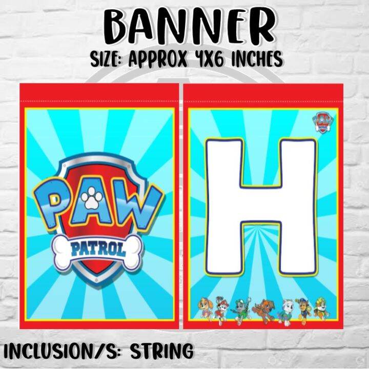Paw patrol theme happy birthday banner | Lazada PH