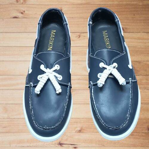 TOPSIDER FOR MEN NAVY BLUE PURE LEATHER MARIKINA MADE | Lazada PH