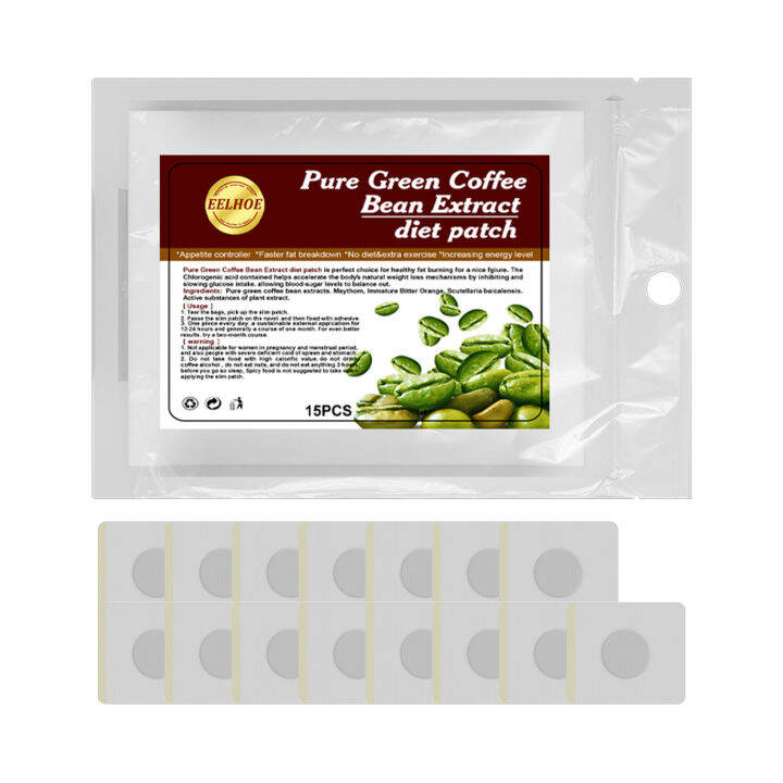 Eelhoe Pure Green Coffee Bean Extract Diet Patch Wonder Patch Women ...