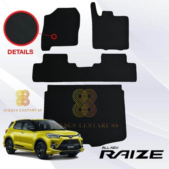Katpet Mobil Toyota Raize Full Bagasi | Lazada Indonesia