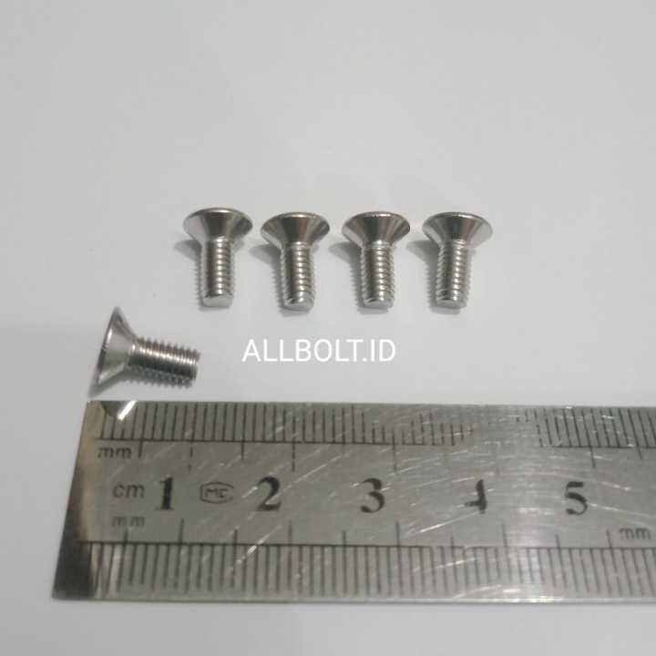 Baut JF stainless baut 7/4mm x 10mm isi 5biji | Lazada Indonesia