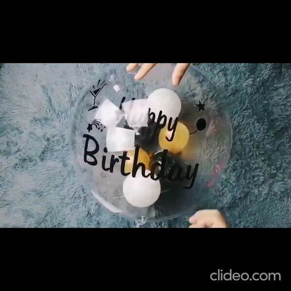 Stiker Balon PVC Happy Birthday Dekorasi Balon Wisuda / Wedding / Ulang ...