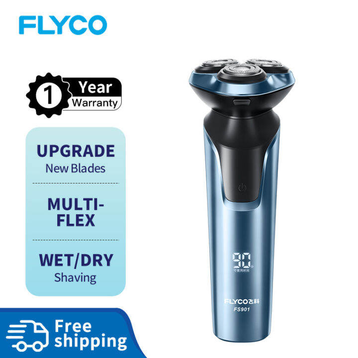 Flyco Electric Shaver for Man Shaving Machine Rechargeable Waterproof Washable FS900/FS901 ...