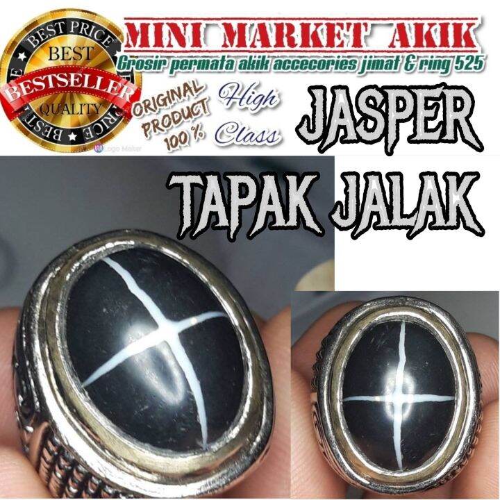 Batu cincin akik motif tapak jalak | Lazada Indonesia