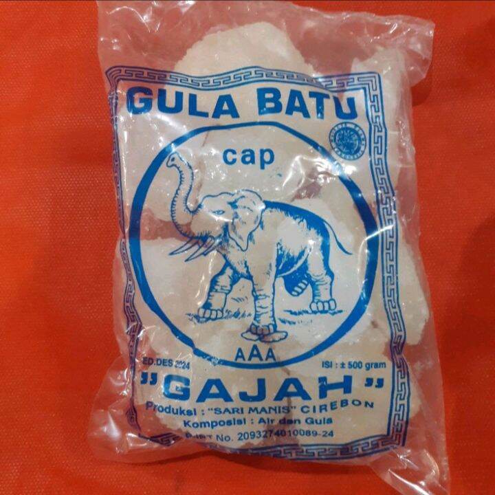 gula batu cap gajah AAA 500gr / gula batu | Lazada Indonesia