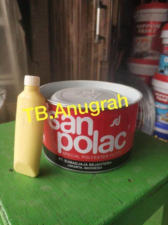 Dempul SANPOLAC 1kg / Dempul Plastik / Dempul kayu besi mobil motor ...
