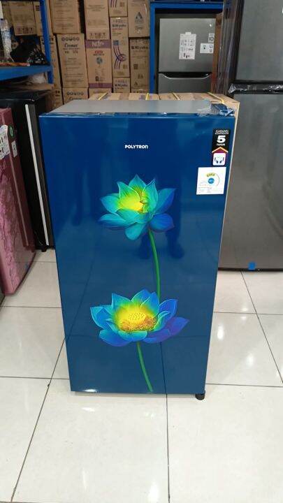 Kulkas 1 Pintu POLYTRON PRB 179 B/R 170 Liter Metal Door Semi Defrost ...