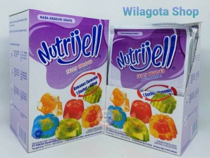 Nutrijell Ekonomis Rasa Anggur Box - 12 x 10 Gram | Lazada Indonesia