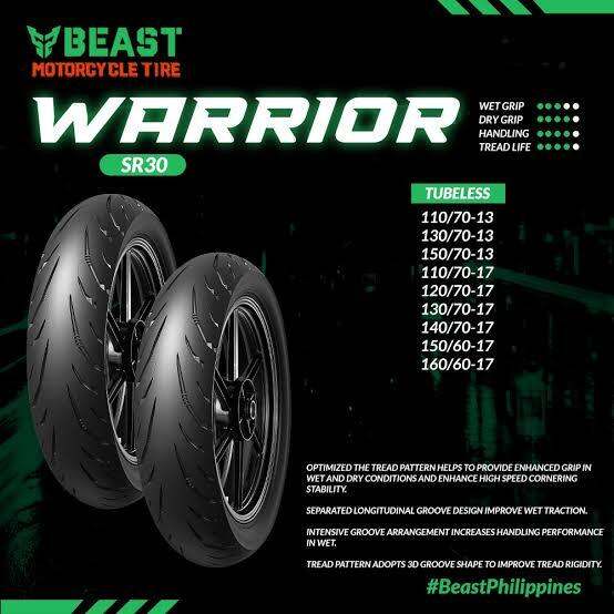 Beast Tire Warrior High Quality Motorcycle Tires with Free Tire Sealant ...