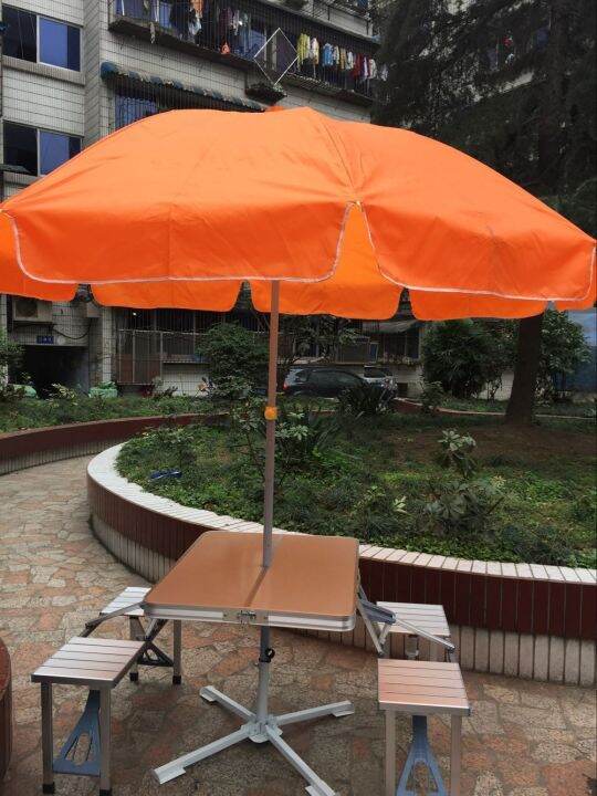 Aluminum Alloy Conjoined Folding Table and Chair Portable Folding Table ...