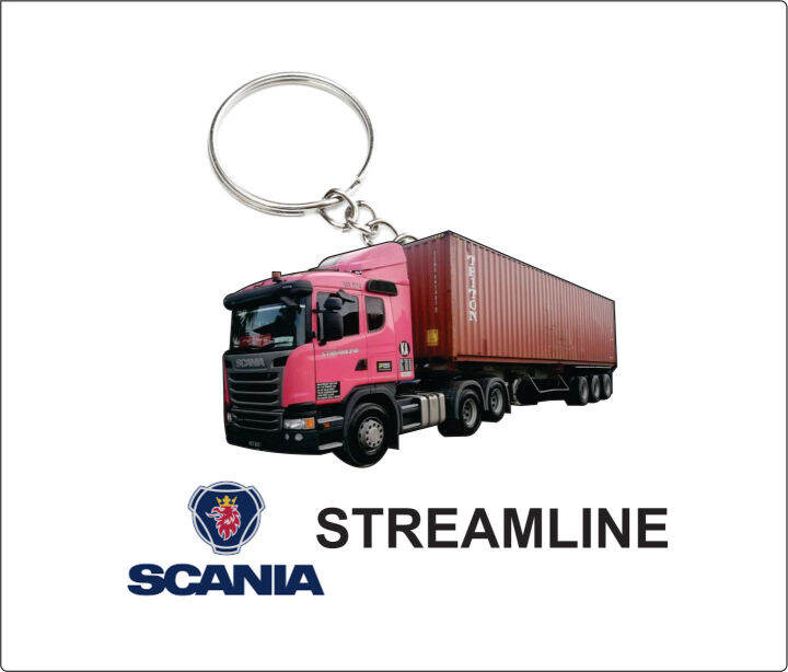 scania streamline trailer truck container keychain 2d | Lazada