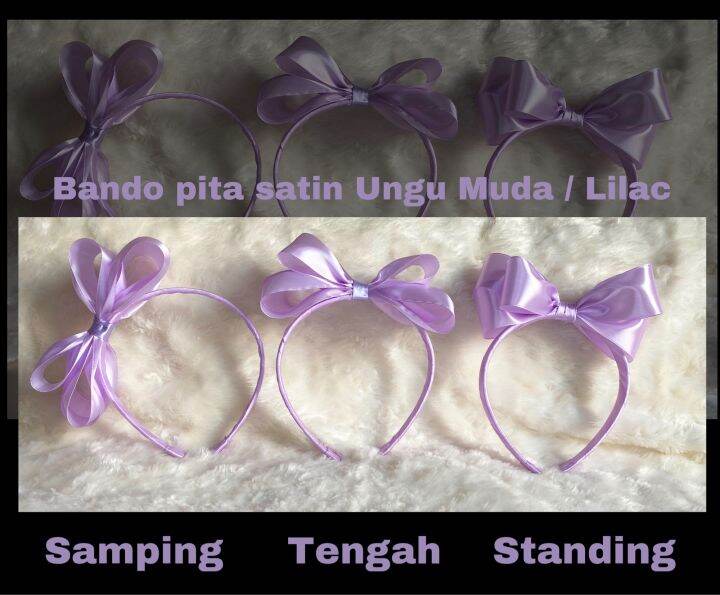 Bando pita satin ungu muda ( Lilac ) rapunzel disney warna pastel ...