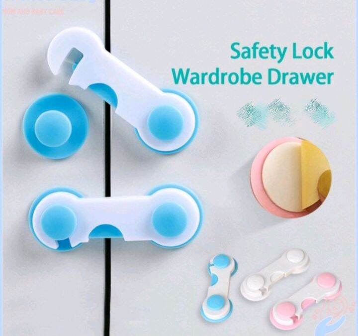 Plastic Safety Lock for fridge cabinet drawer kid safety lock | Lazada PH