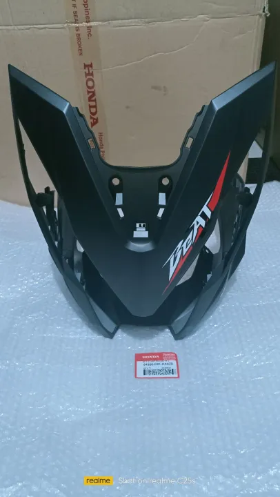 Original Cover Set Front Honda Beat FI V2 (Matte Black Beat-Dark ...