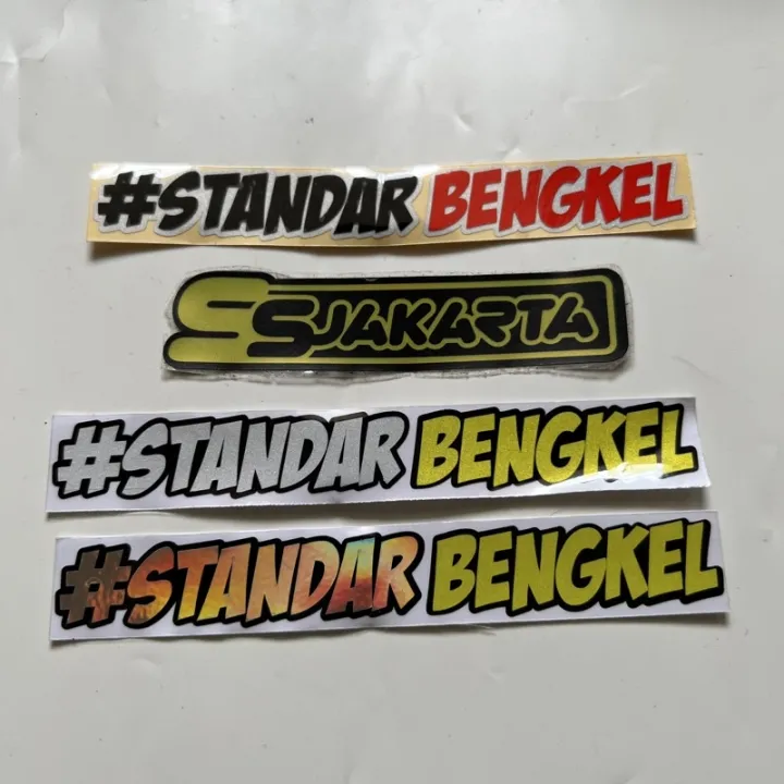 STIKER STICKER STANDAR BENGKEL CUTTING | Lazada Indonesia