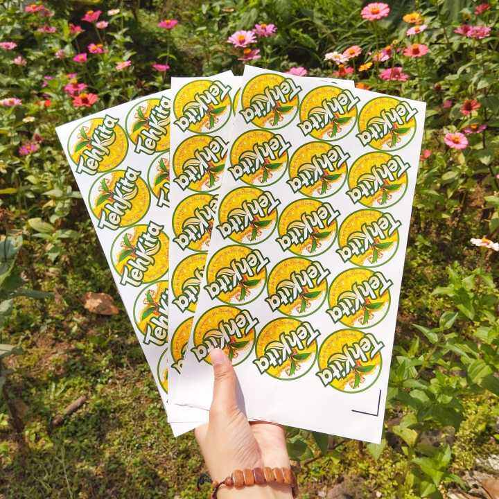 stiker label minuman es teh kita | Lazada Indonesia