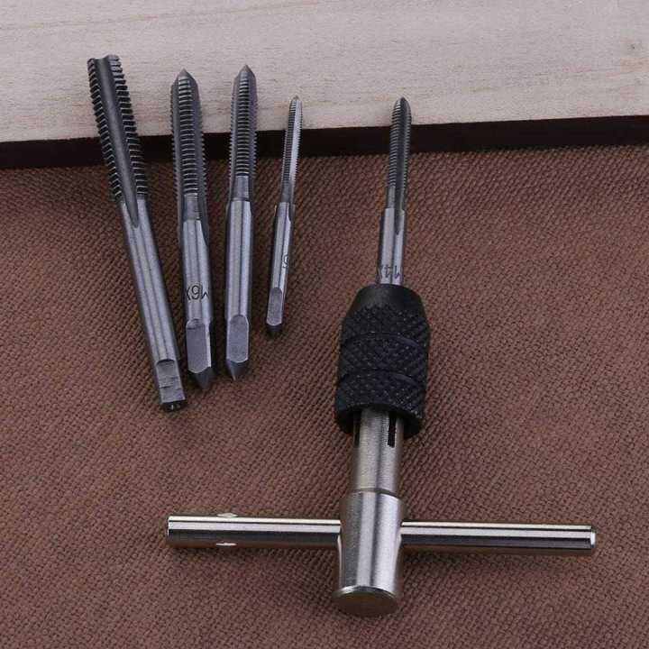 Set Alat Tap Hand Tapping mini untuk Membuat Ulir Drat Baut ukuran ...