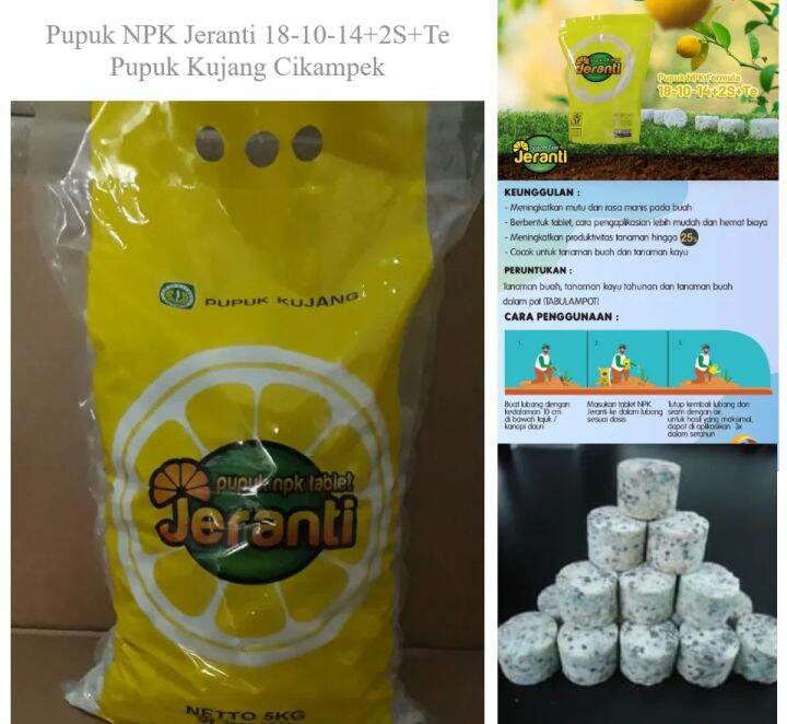 Pupuk npk tablet Jeranti 5kg.Manfaat Pupuk NPK Jeranti: · Meningkatkan ...
