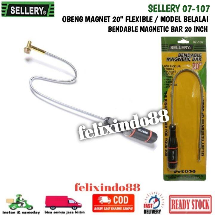 OBENG MAGNET SELLERY 07-107 AMBIL BAUT SELIP / JATUH FLEXIBLE ...