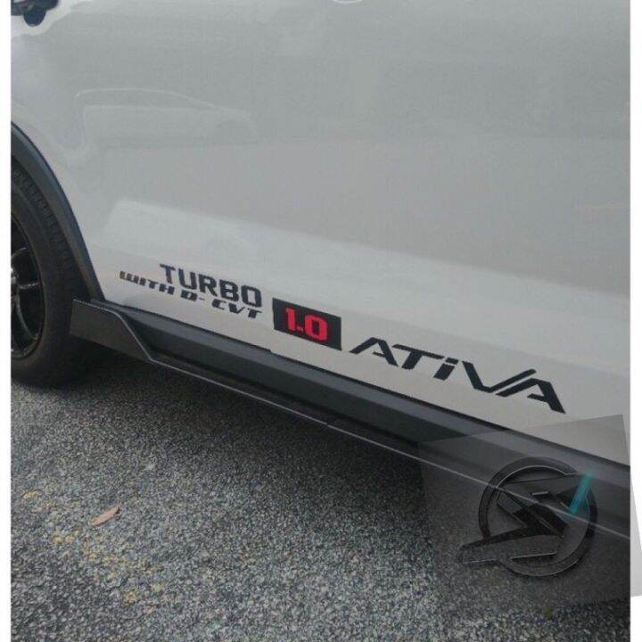 (Ready Stock) Perodua Ativa Turbo D-cvvt Car Side Vinyl Decal Sticker ...