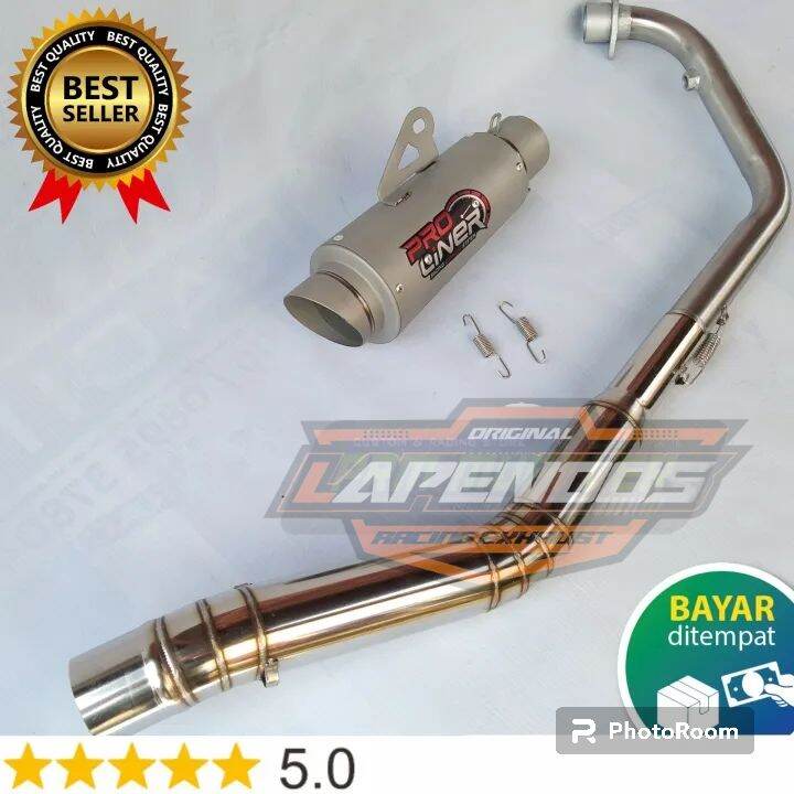 Knalpot racing Proliner TR-1 titanium Sandblas Sonic GTR satria fu ...