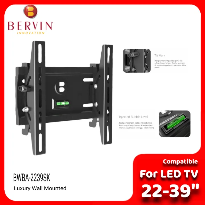 BERVIN Bracket TV 32 22 24 39 BWBA-2239SK Import Quality | Lazada Indonesia