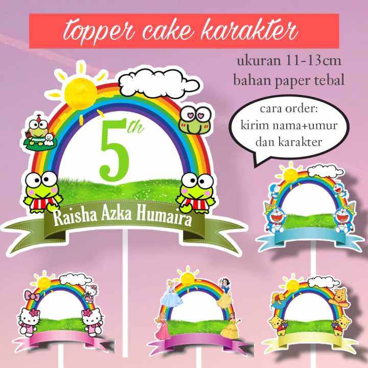 TOPPER CAKE KARAKTER | Lazada Indonesia