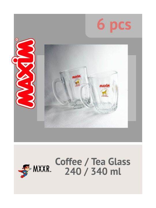 Gelas Kopi / Teh MAXIM bahan premium kaca Tebal | Lazada Indonesia